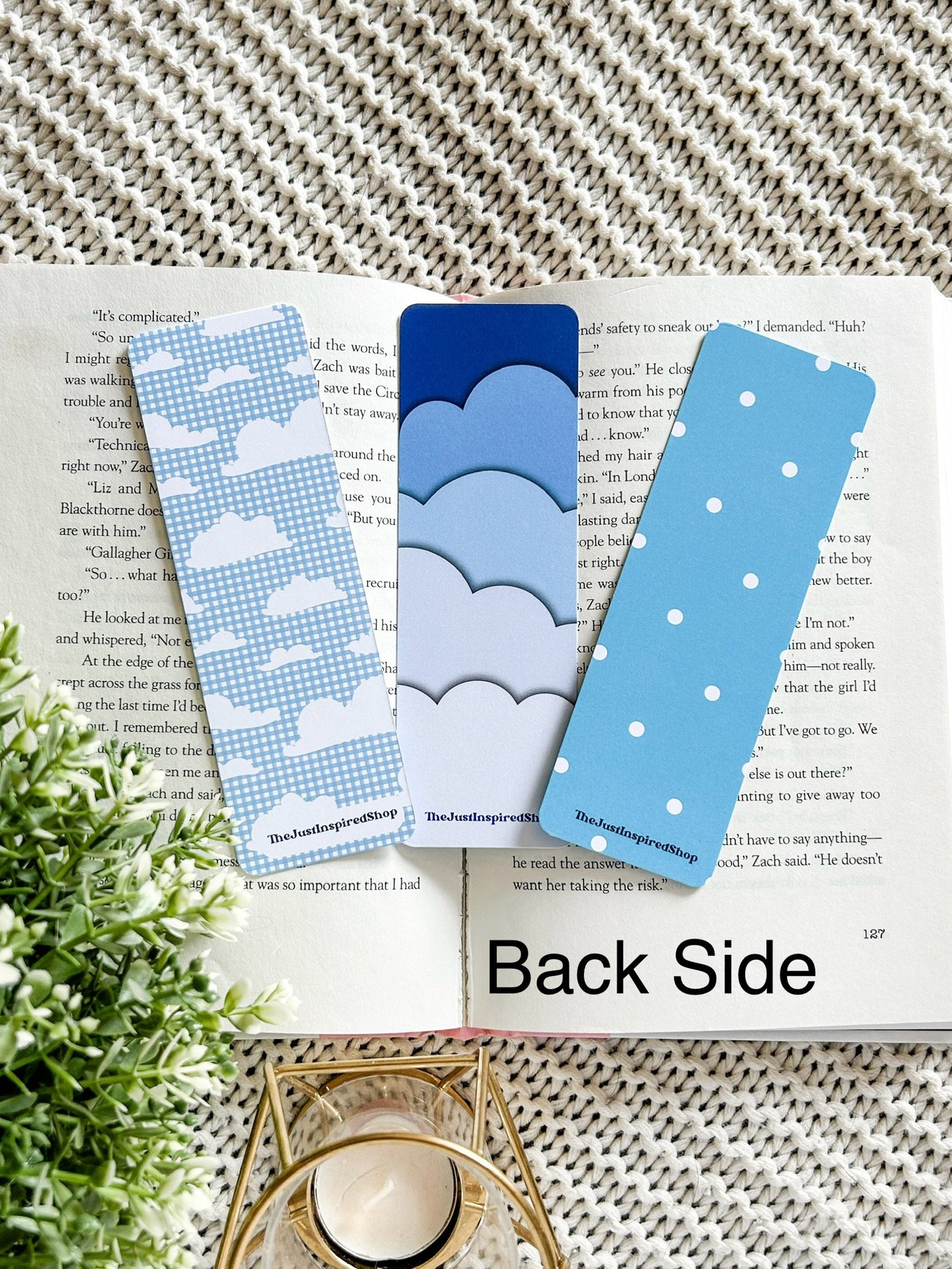 Cloud-themed Bookmarks Set or Individual | Just One More Chapter ...