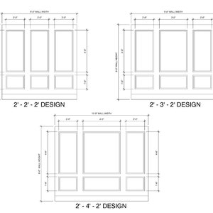 Self-adhering Wall Molding Kit Pre-cut Wall Paneling Kit Accent Wall ...