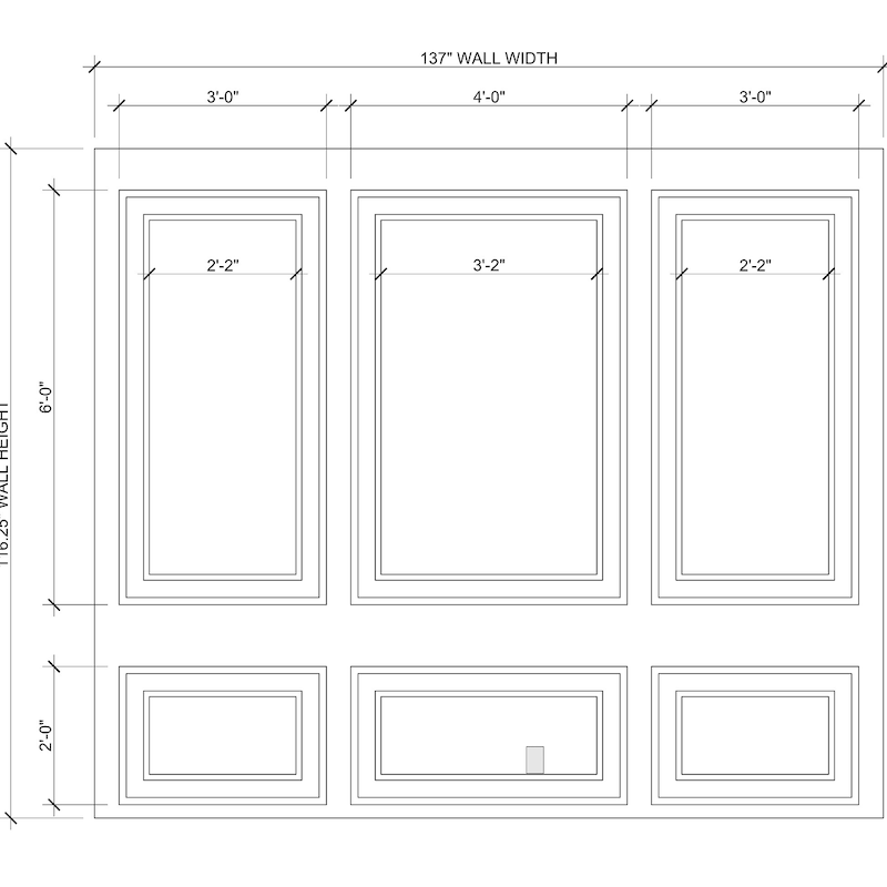 Half Wall Panel - Etsy