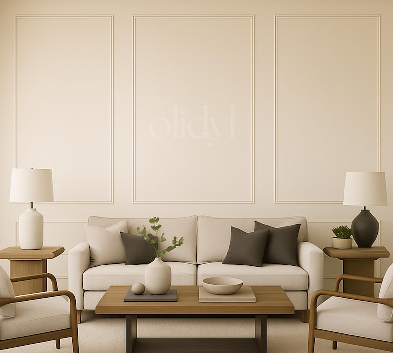 Peel and Stick 3-panel Wall Molding Kit: DIY Wainscoting Panels ...