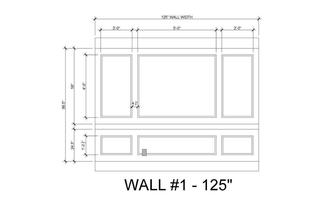 Self-adhering Wall Molding Kit Custom for Kris Accent Wall Trim ...