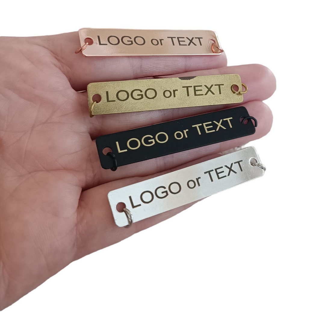 Custom Logo, Rectangle Label Tag, Custom Clothing Metal Tag 0.8 X 10 X ...