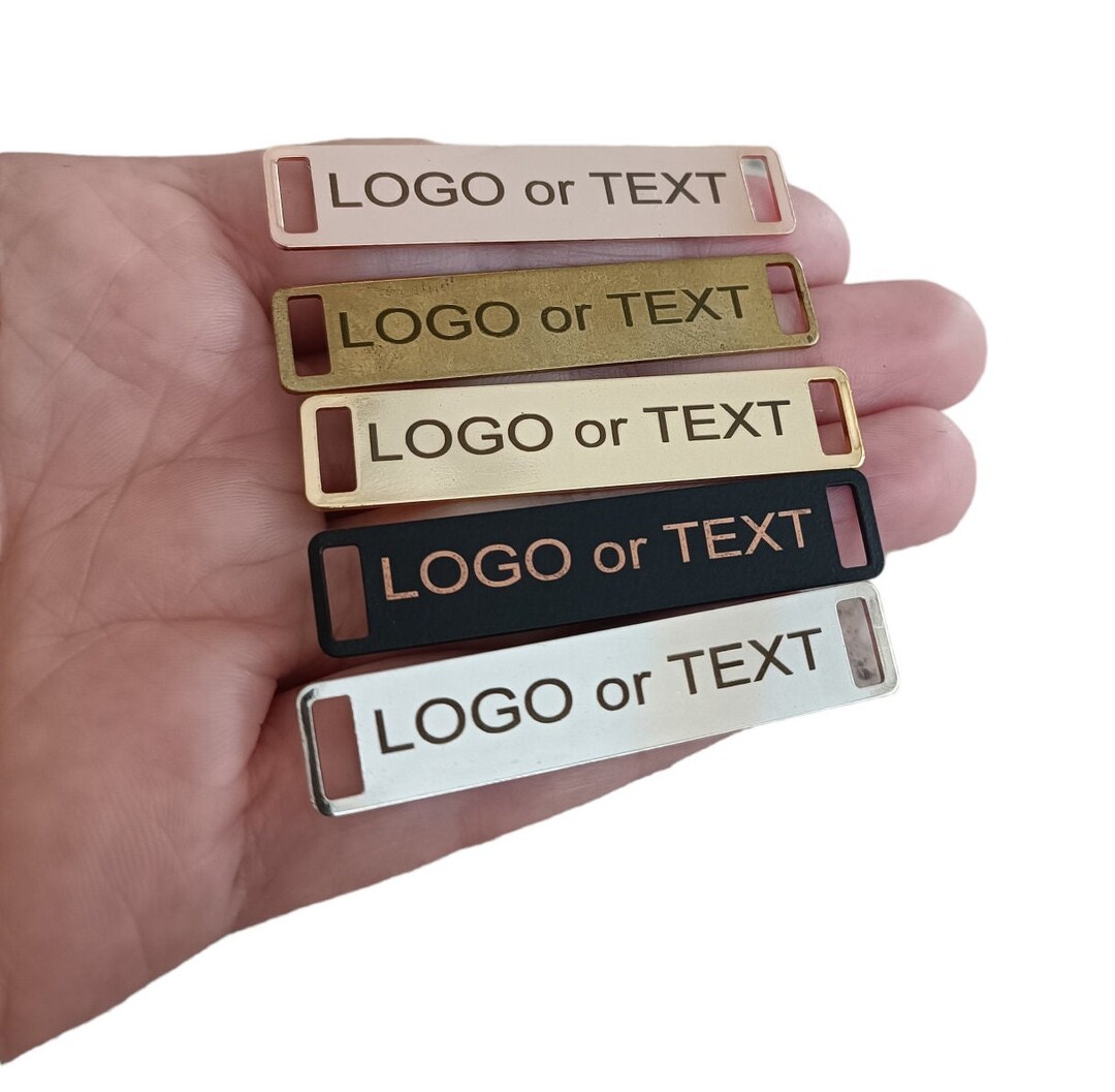 Custom Logo, Rectangle Label Tag, Custom Clothing Metal Tag 0.8 X 10 X ...