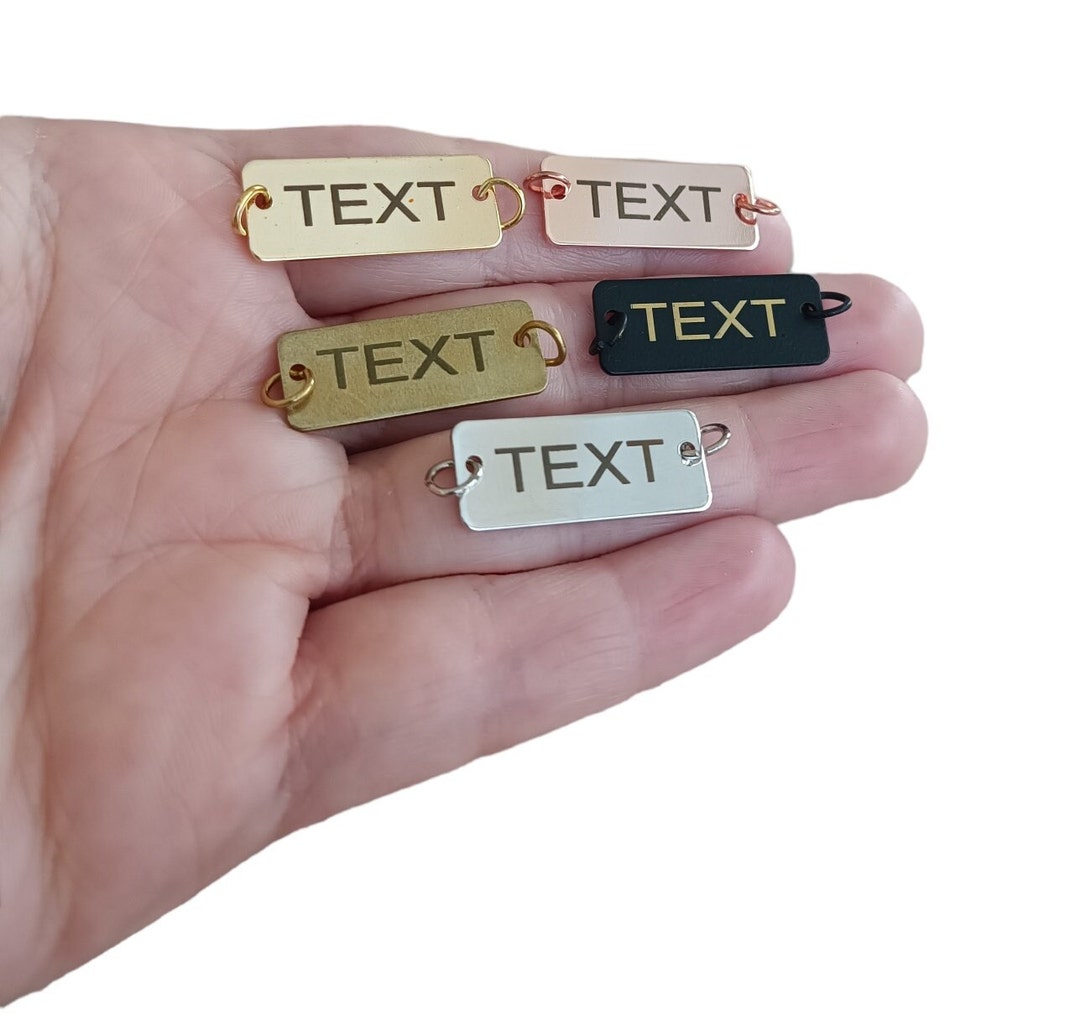 Custom Logo, Rectangle Label Tag, Custom Clothing Metal Tag 0.8 X 10 X ...