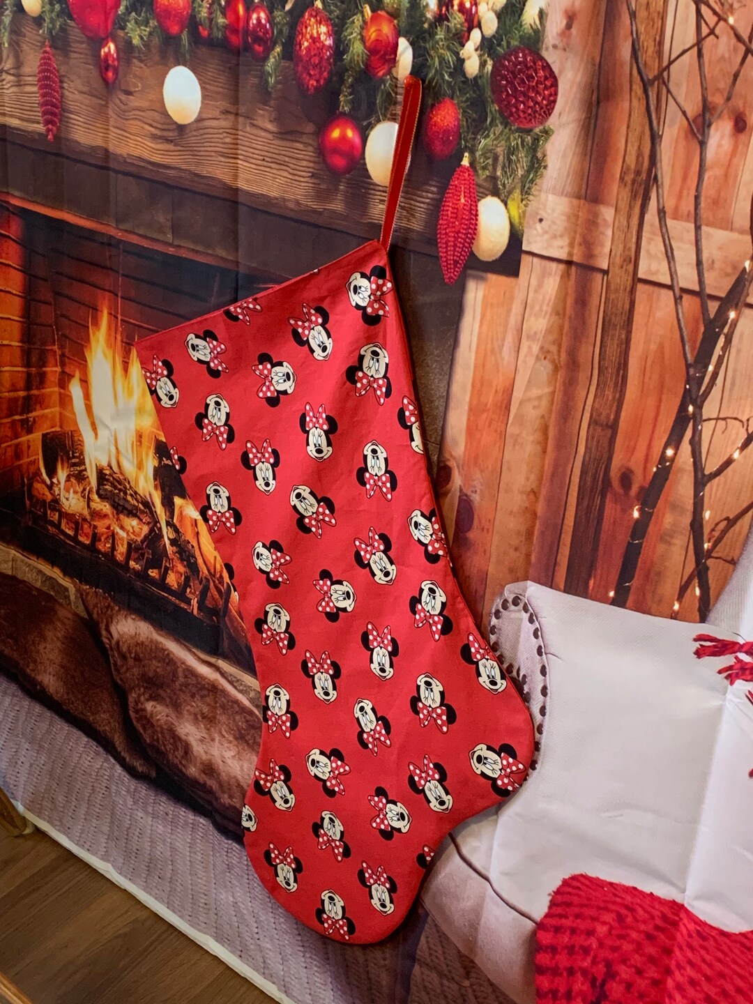 Extra Large Minnie Mouse Christmas Stocking - Etsy