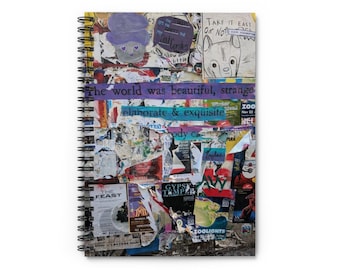 Graffiti Art Spiral Notebook Graffiti Notebook. Woman Portrait Notebook ...