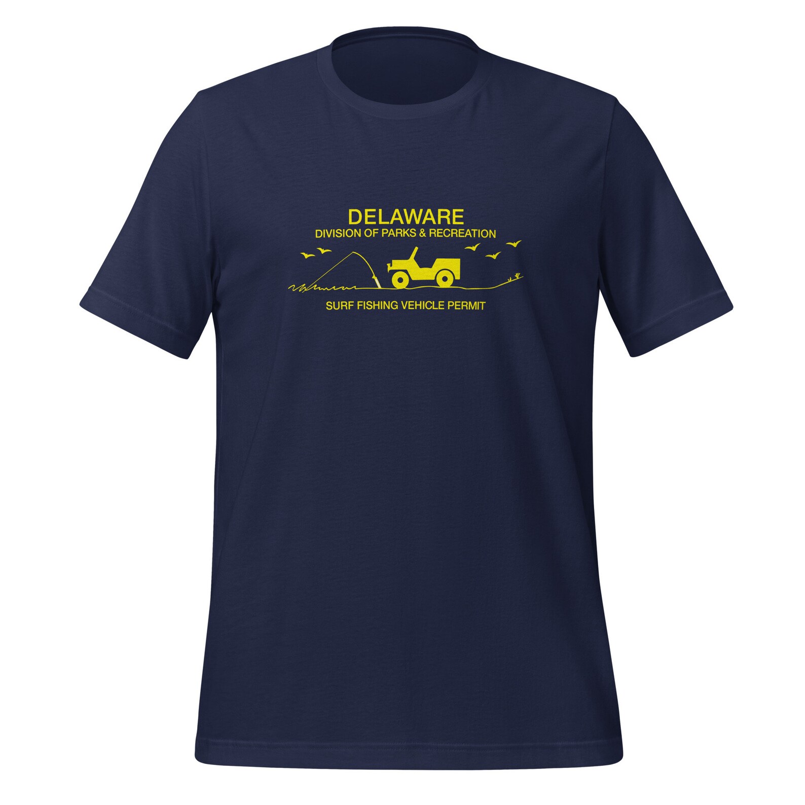 Delaware Surf Fishing Tag Tee - Etsy