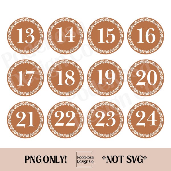 Circle Table Numbers - Etsy