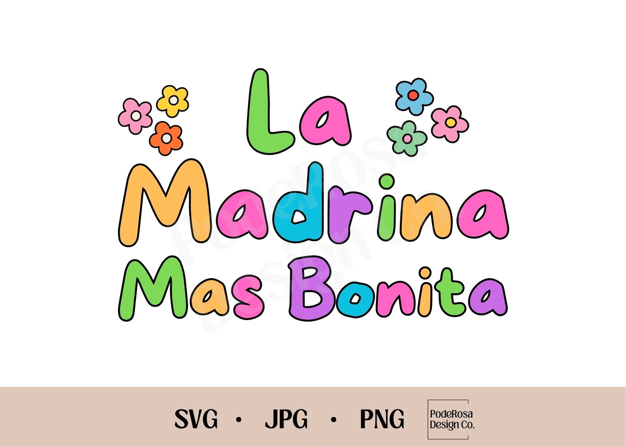La Madrina Mas Bonita SVG, JPG, PNG, Instant Download, Ahijada ...