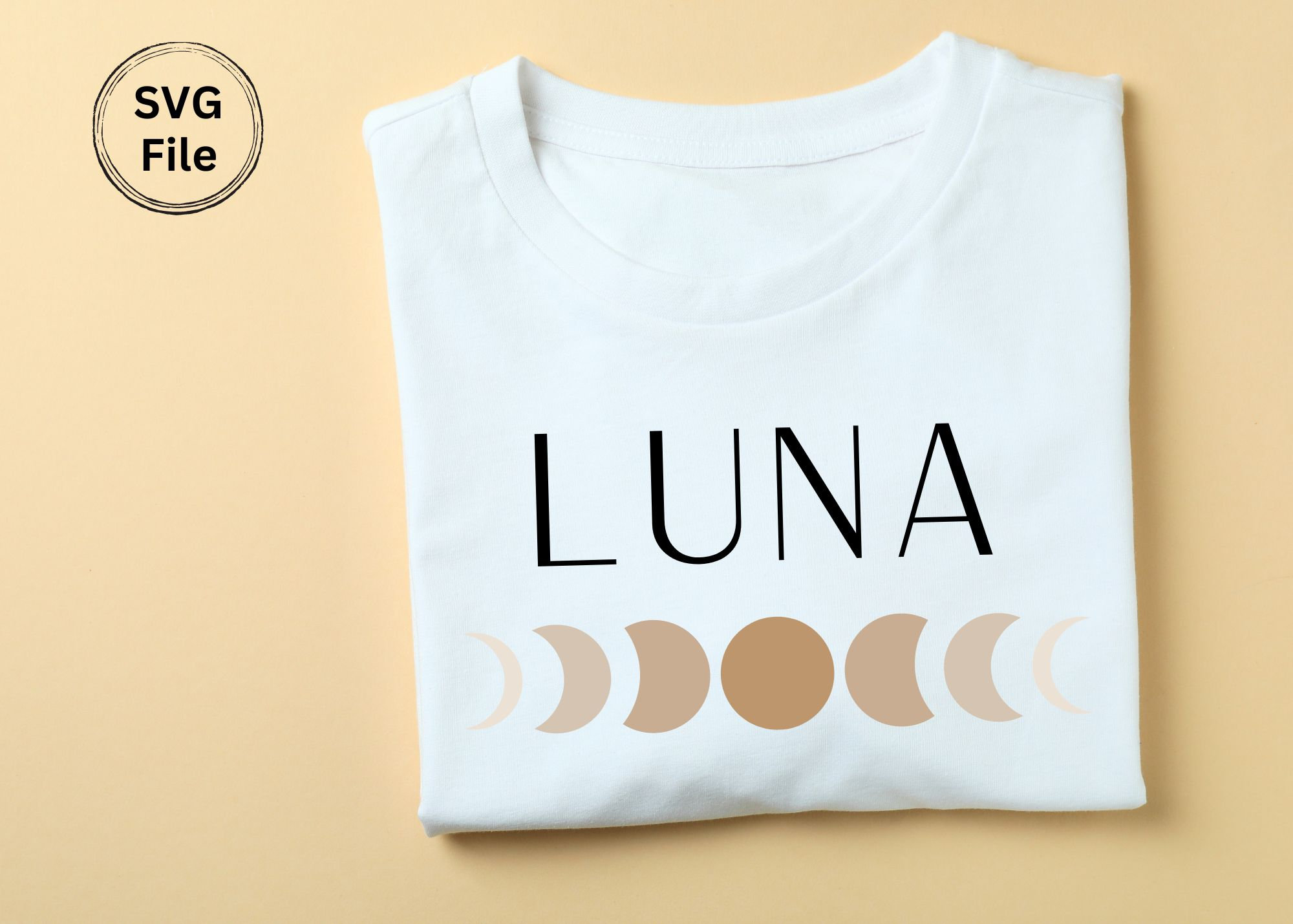 LUNA SVG File Cricut SVG Silhouette Svg Cricut Cut File - Etsy