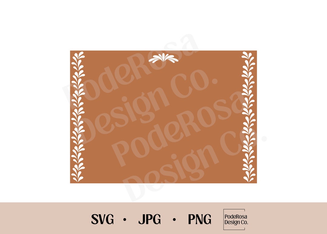 Clay Pedals Rectangle SVG, PNG, JPG, Instant Download, Mexican, Barro ...