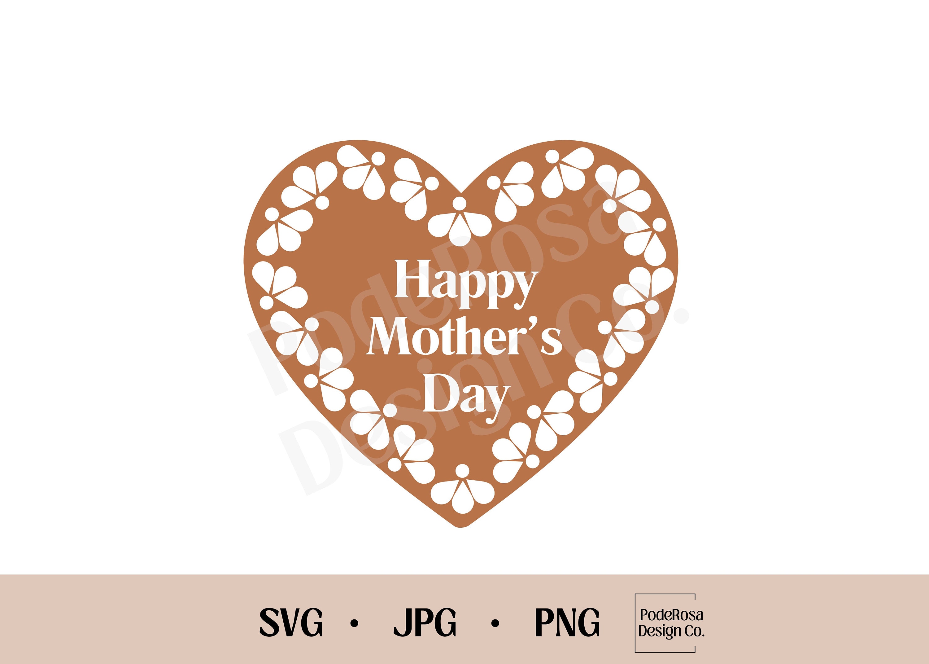 Happy Mothers Day Heart of Clay SVG, PNG, JPG, Instant Download ...