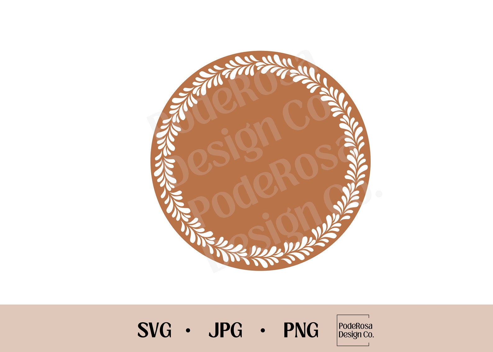 Clay Circle With Pedals SVG, PNG, JPG, Instant Download, Talavera ...