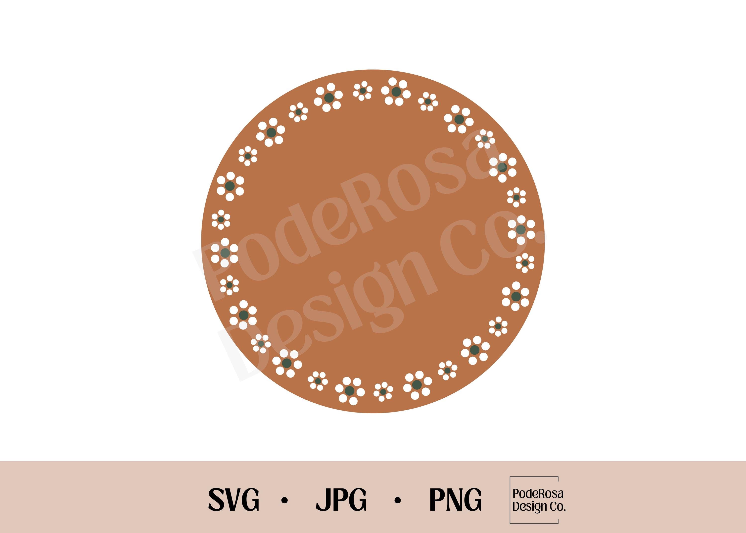 Clay Circle With Traditional Dots SVG, PNG, JPG, Mexican Svg, Latina ...