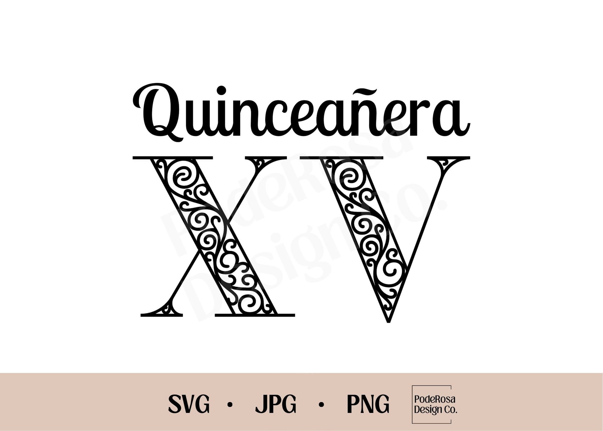 Quinceañera XV SVG, PNG, Jpg, Instant Download, Party, Birthday, Fiesta ...