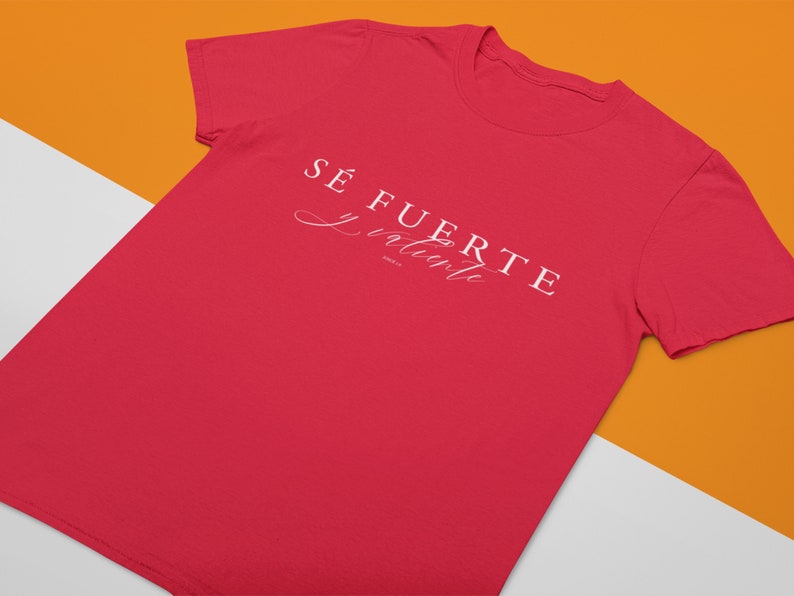 Se Fuerte Y Valiente Shirt - Christian Spanish - Joshua 1:9 - Etsy