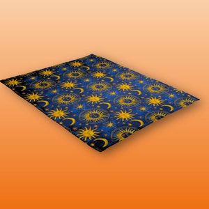 Celestial Sun and Moon Blanket - Cozy Cosmic Throw - Mystical Home ...