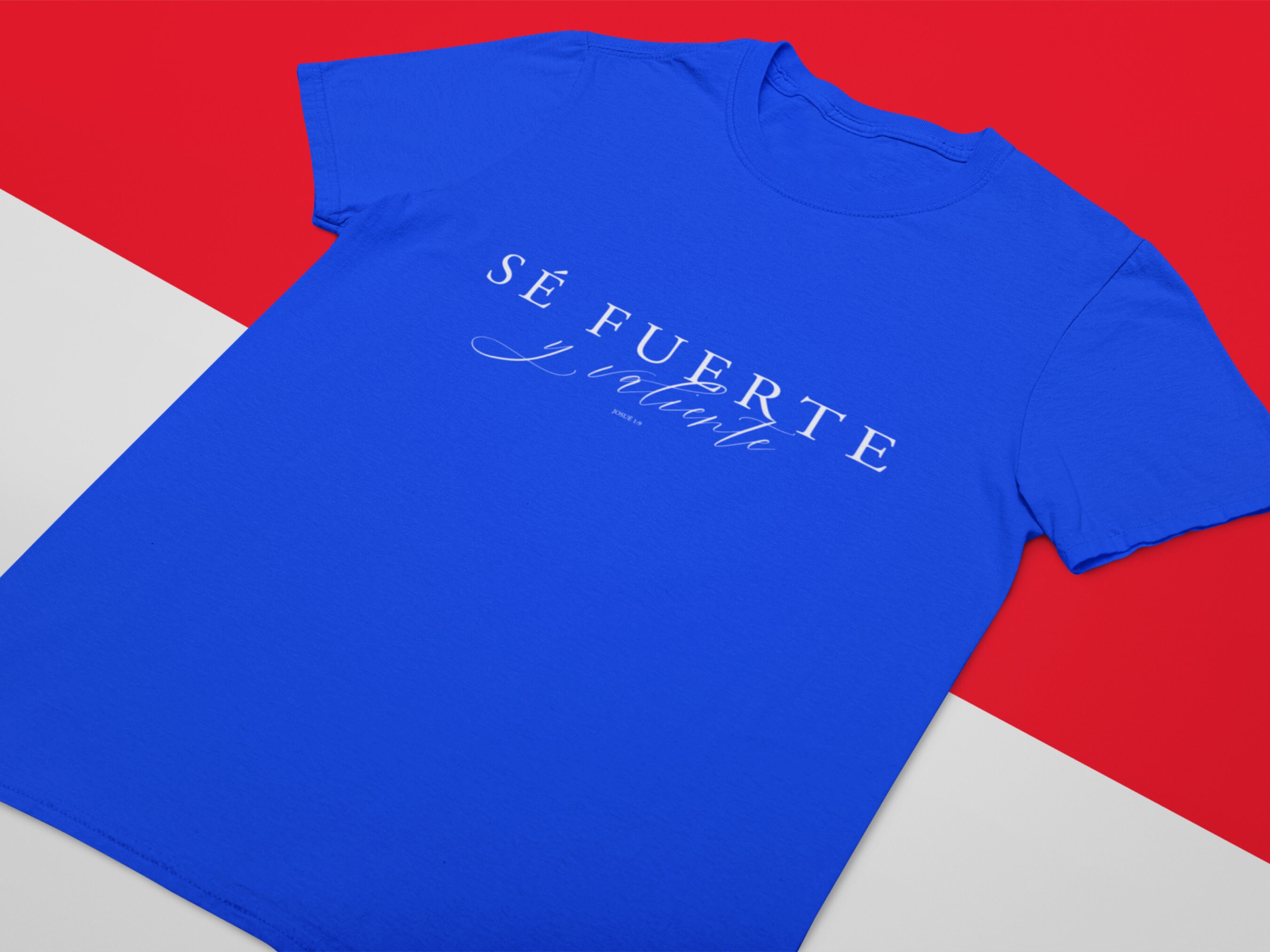 Se Fuerte Y Valiente Shirt Christian Spanish Joshua 1:9 - Etsy