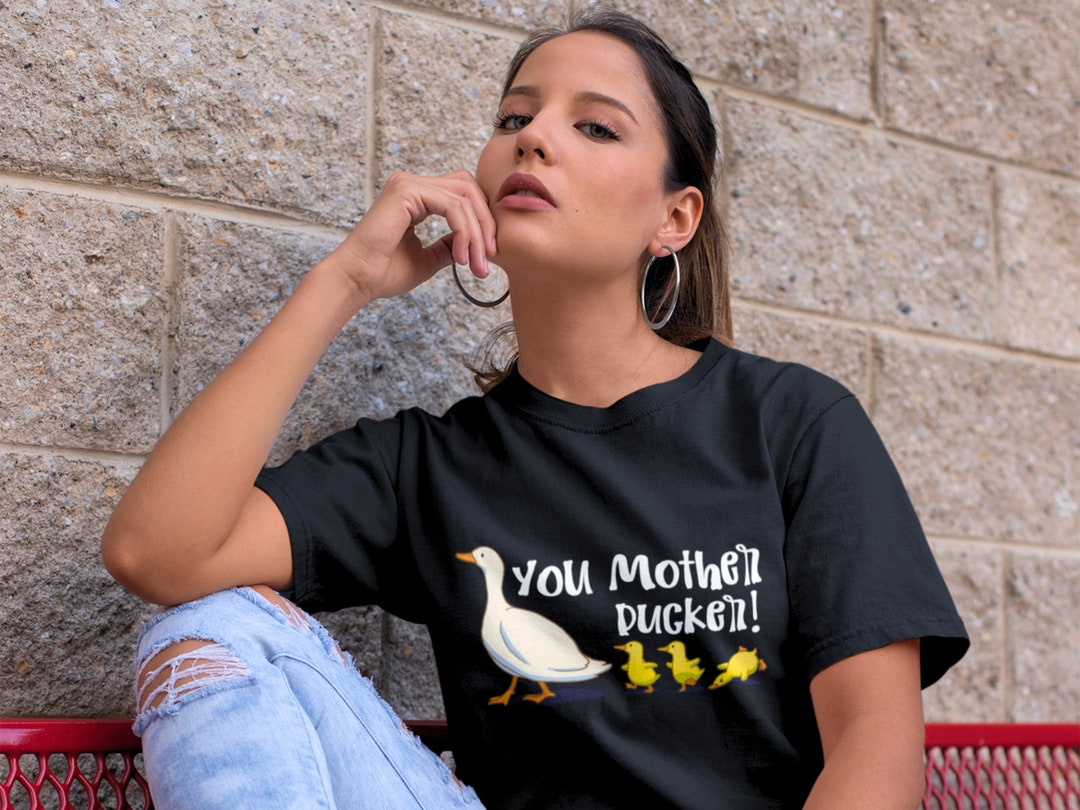 You Mother Ducker - Duck Mom Tee- Funny Graphic T-shirt- Cute Family ...