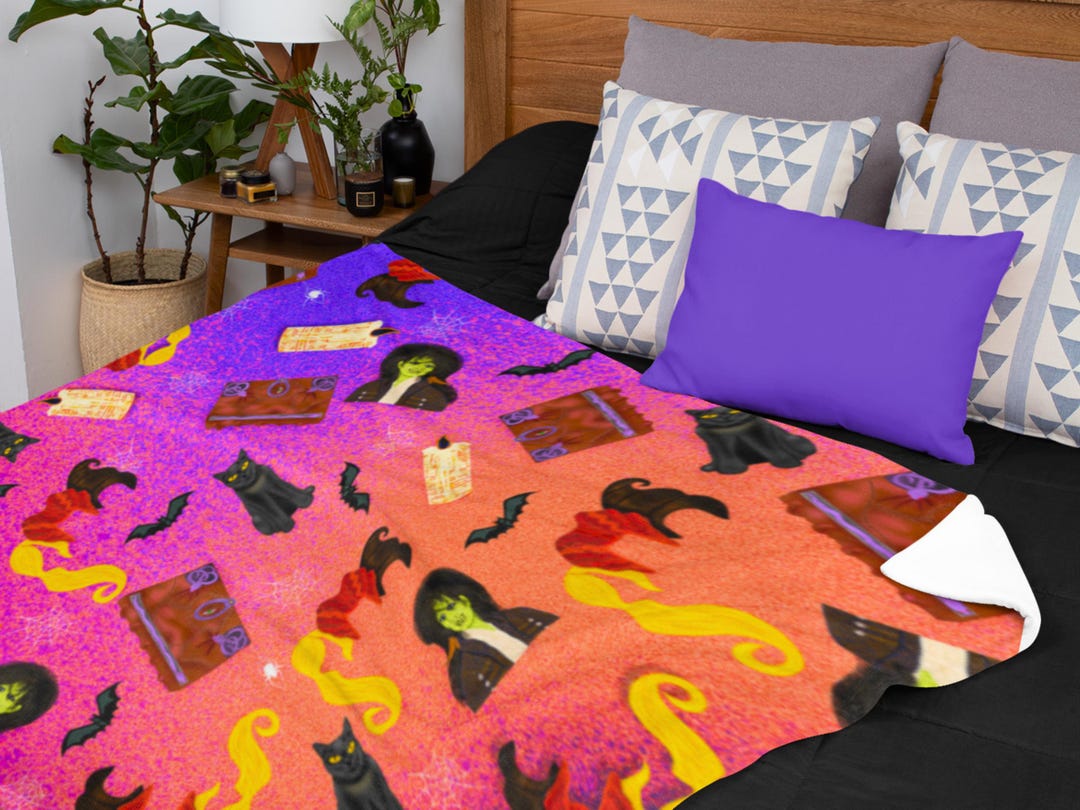 Hocus Pocus Throw Blanket - Disney Halloween - Sanderson Sisters - Cozy ...