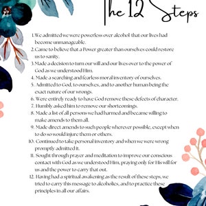 How It Works, and 12 Steps Printable - Etsy