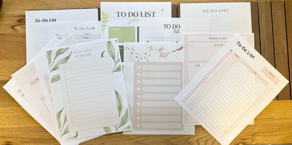 To Do List and Brain Dump Printables - Etsy