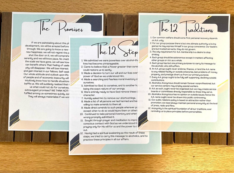 The Promises, the Steps and the 12 Traditions of Alcoholics Anonymous ...