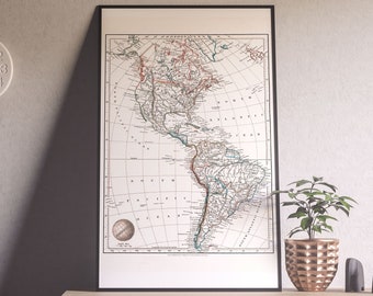 1828 Map of Us - Etsy
