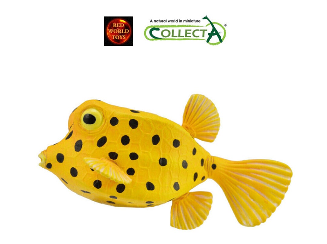 Boxfish Box Fish Plastic Toy Model Figure for Sealife Diorama Fishtank ...