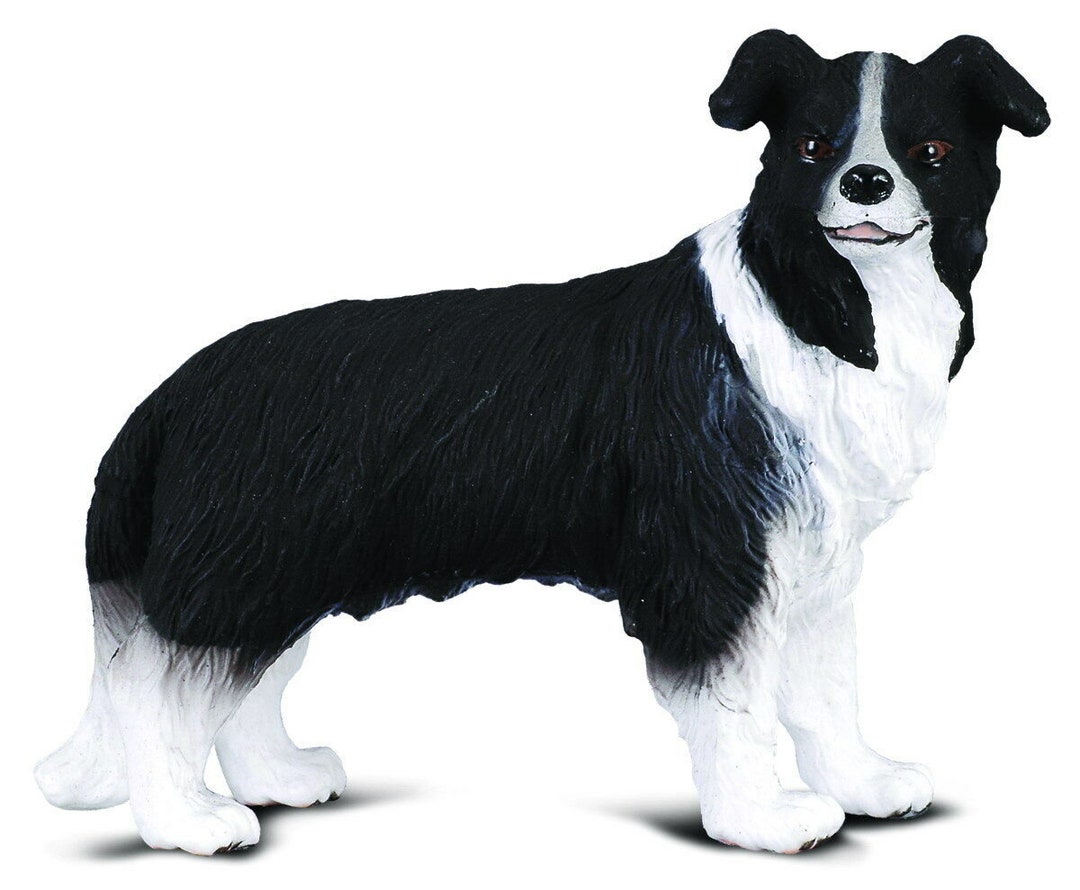 Border Collie Dog Plastic Toy Model Figure Cake Topper Decoration - Etsy