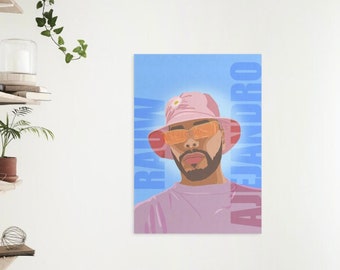 Rauw Alejandro Poster Set of 8 Album Poster Afrodisiaco Saturno Playa ...