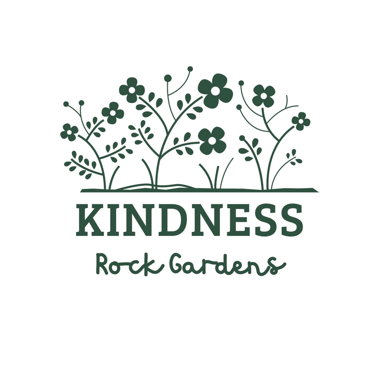 Custom Kindness Rock Garden Sign: UV Printed Aluminum, 6x6 Inch - Etsy