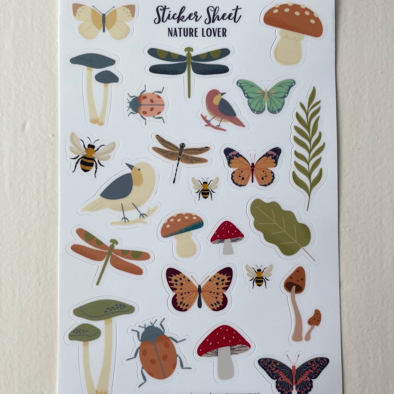 Nature Themed Stickers - Etsy