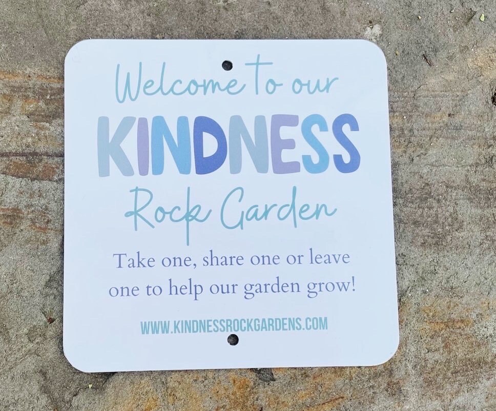 Custom Kindness Rock Garden Sign: UV Printed Aluminum, 6x6 Inch - Etsy
