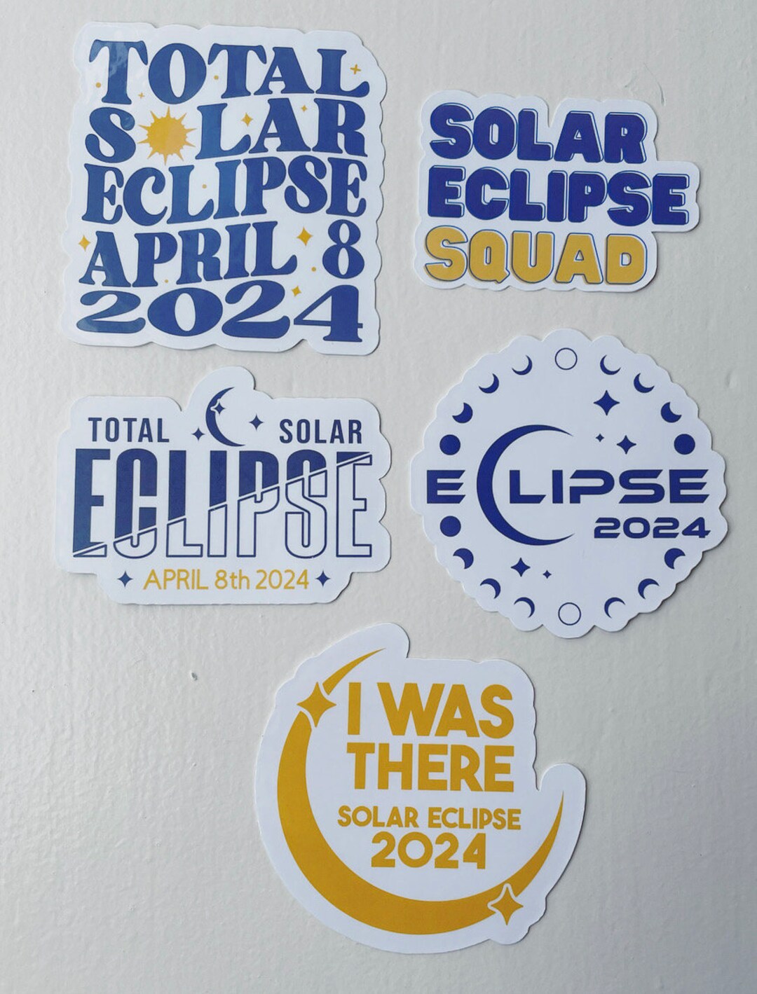 Solar Eclipse Sticker Set of 5 April 8 2024 Totality Total Solar ...