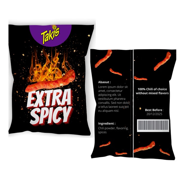 Empty Custom Chip Bags - Etsy