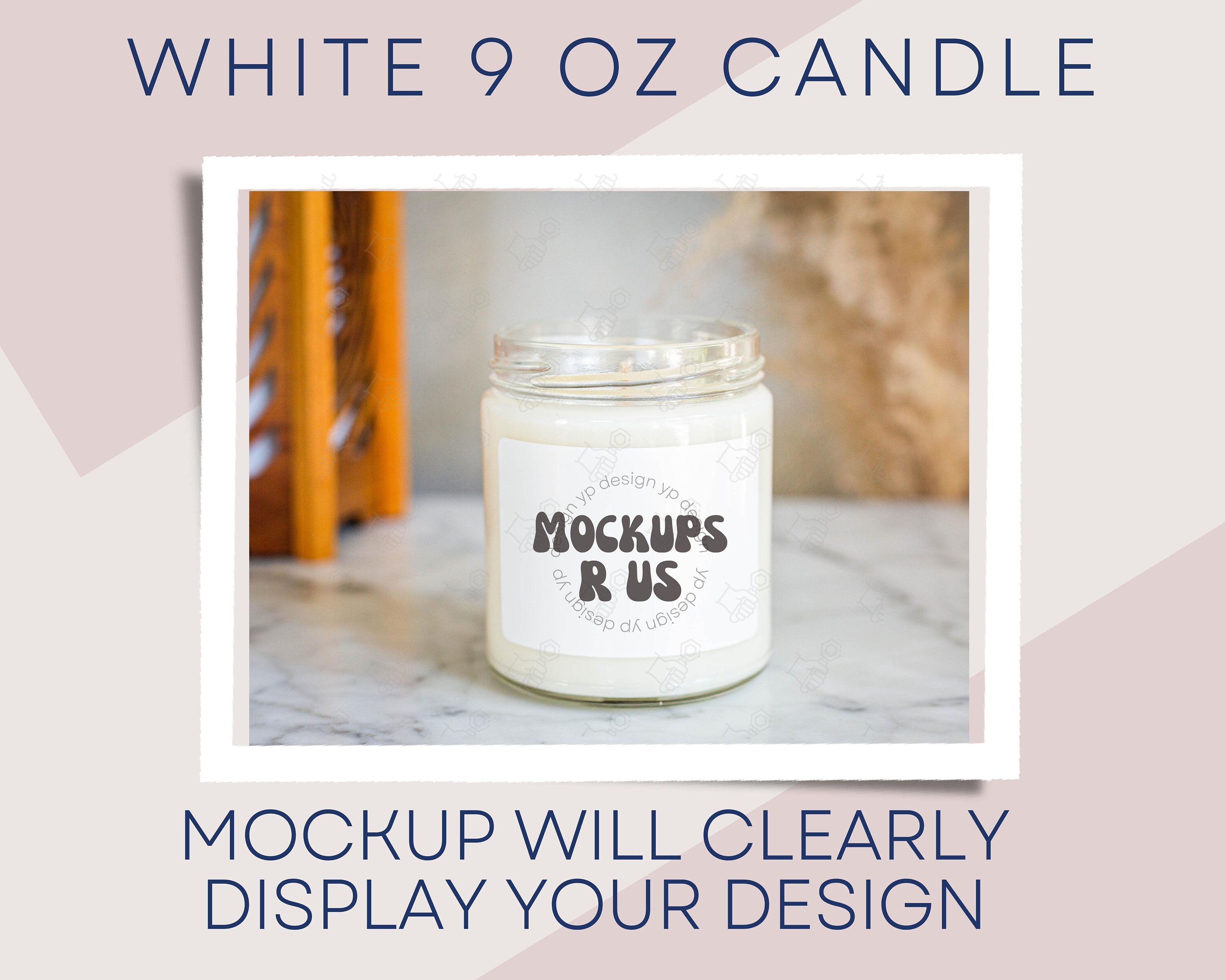 9 Oz CANDLE MOCKUP White Candle Mock-up 9 Oz Candle Mock Up - Etsy ...