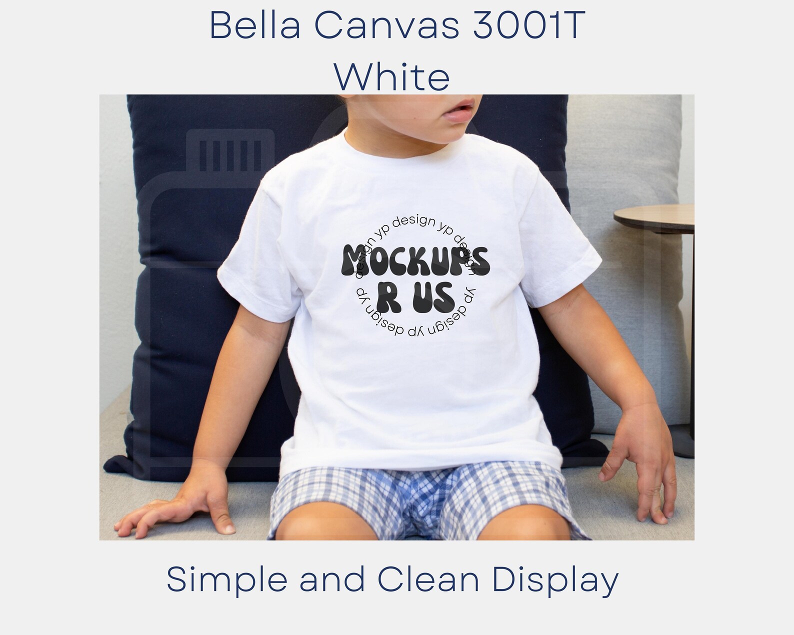 BELLA Canvas Toddler 3001T Model MOCKUP KIDS 3001Y White - Etsy