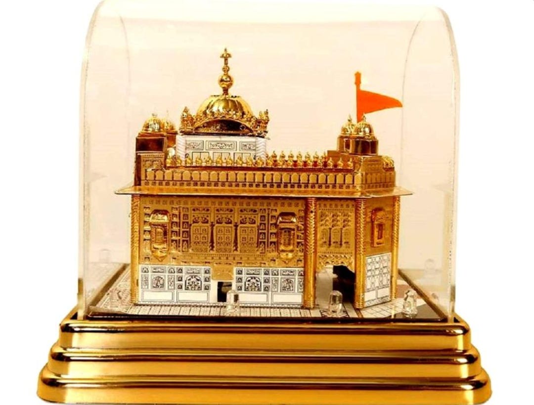 Handcrafted Amritsar Golden Temple Model With Amazing Lights 7x5x7 Inch ...