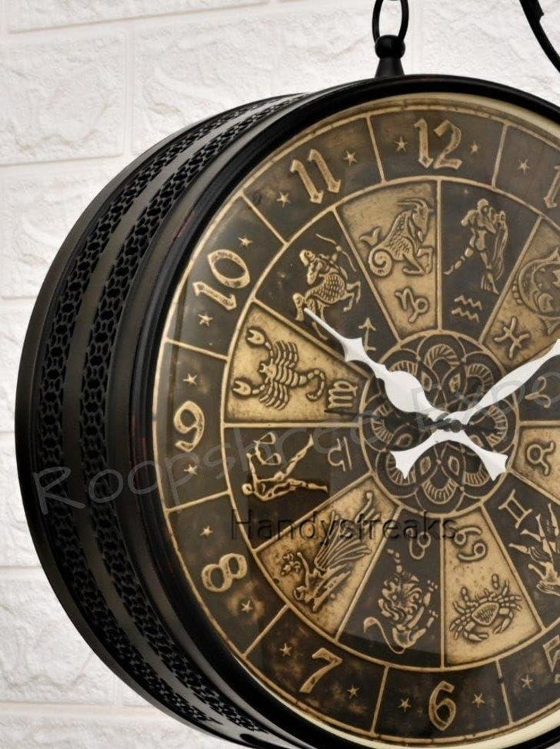 Vintage Timeless Station Clock, Classic Train Station Clock, Railway ...