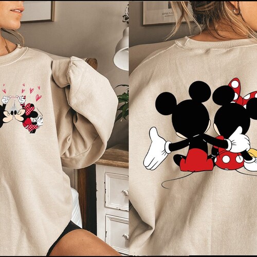 Minnie and Mickey Sweatshirtdisney Valentine - Etsy