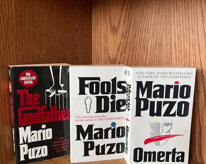 Set of 3 Books by Mario Puzo the Godfather 30th Anniversary Edition ...
