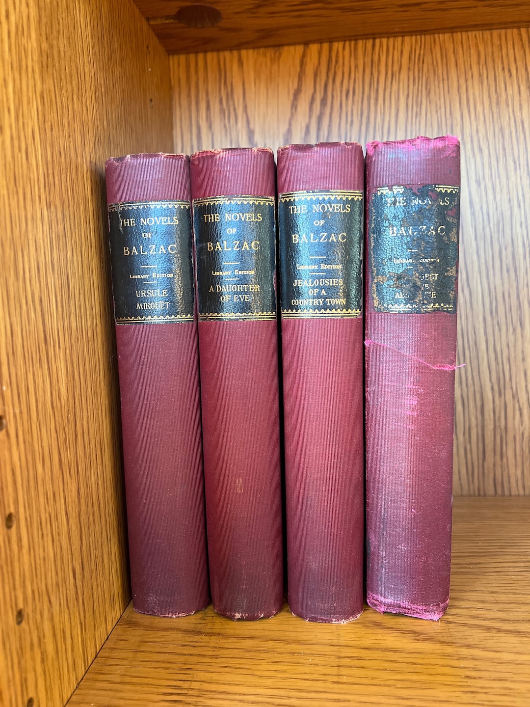 The Novels by Honore De Balzac 1898 Lot of 4 Books - Etsy