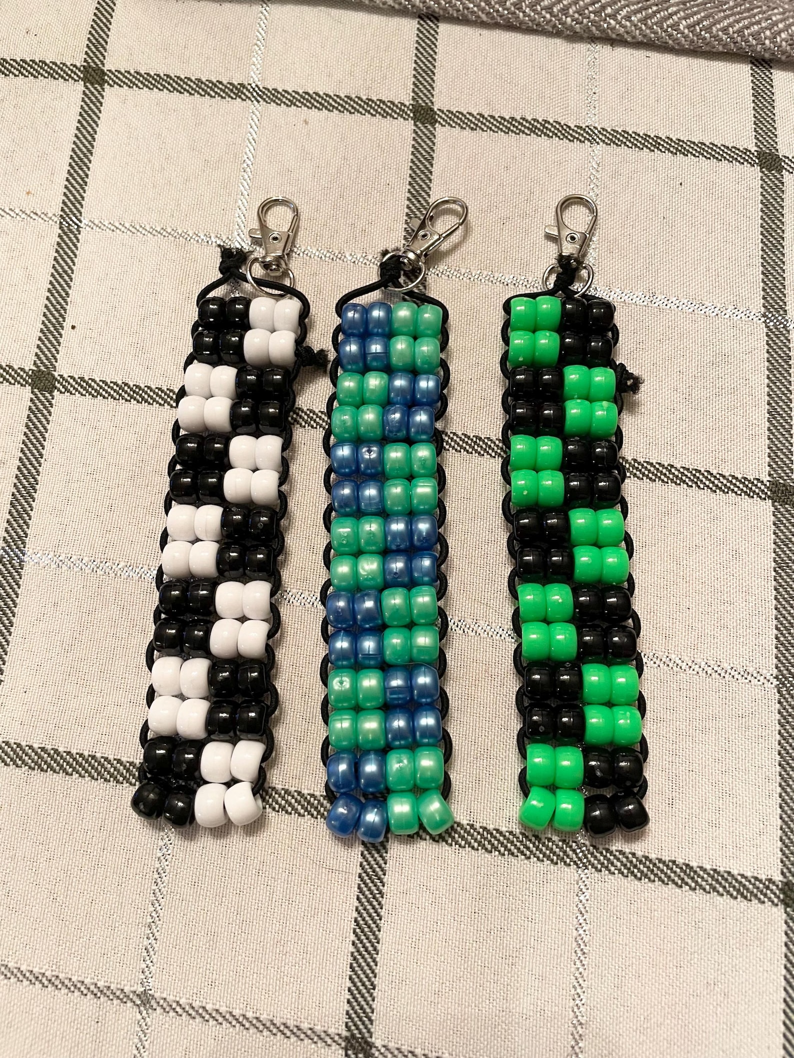 Checkered Scene-kid Keychains | Scene | Emo | Kandi | Rave - Etsy