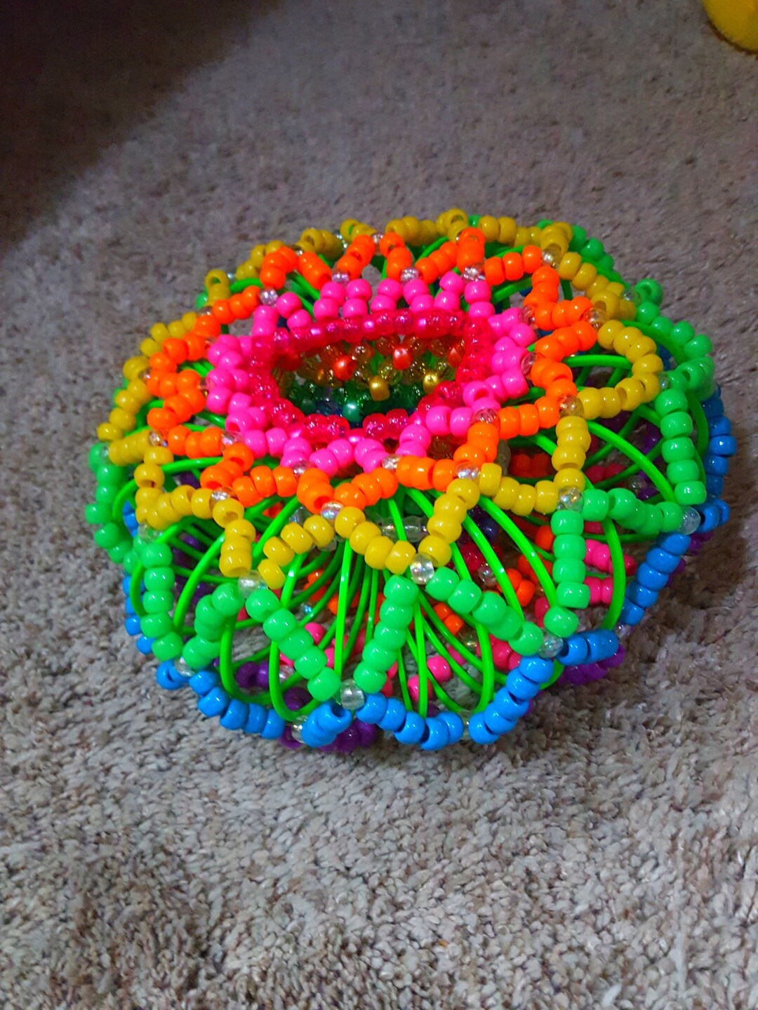 Rainbow Slinky Kandi Cuff | Rave | Scene Kid | Emo | - Etsy