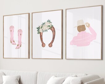 Girly Rodeo Wall Art - Etsy