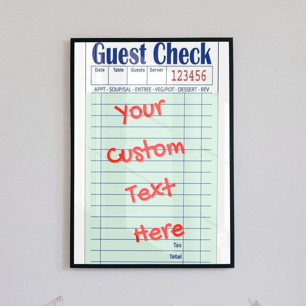 Custom College Receipt Poster - Etsy