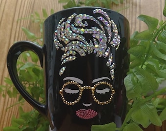 Choose Your Own Design Custom Bling Embellished Afro Puffs Cup Mug - Etsy