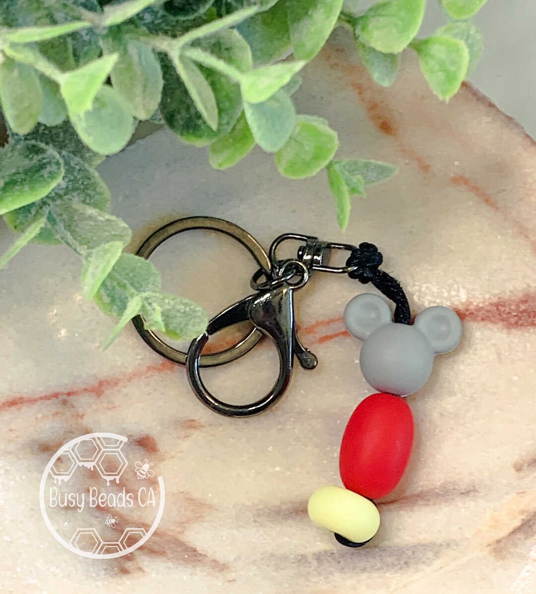 Mickey Mouse Key Chain - Etsy