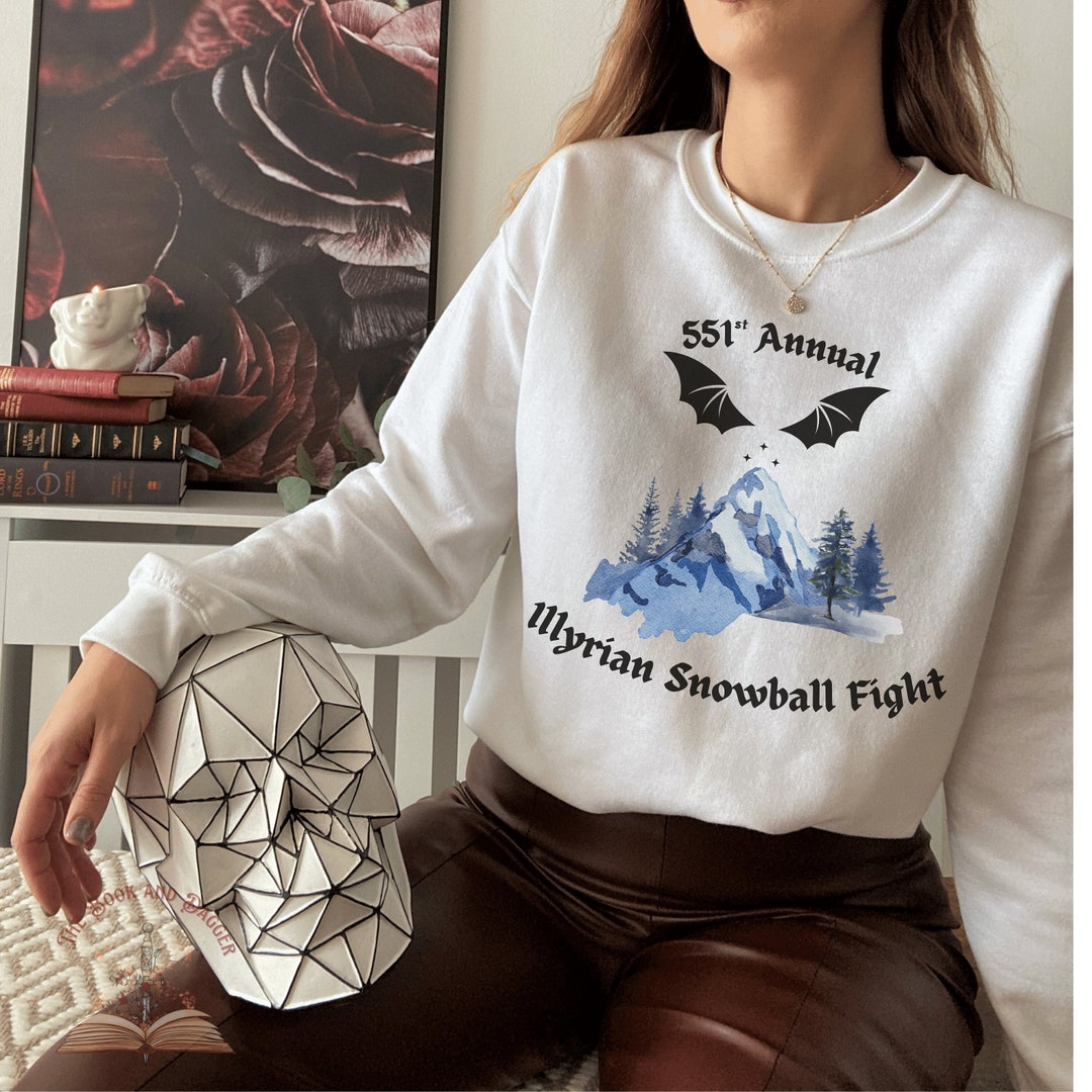 Illyrian Snowball Fight ACOTAR Holiday Shirt, A Court of Frost and ...